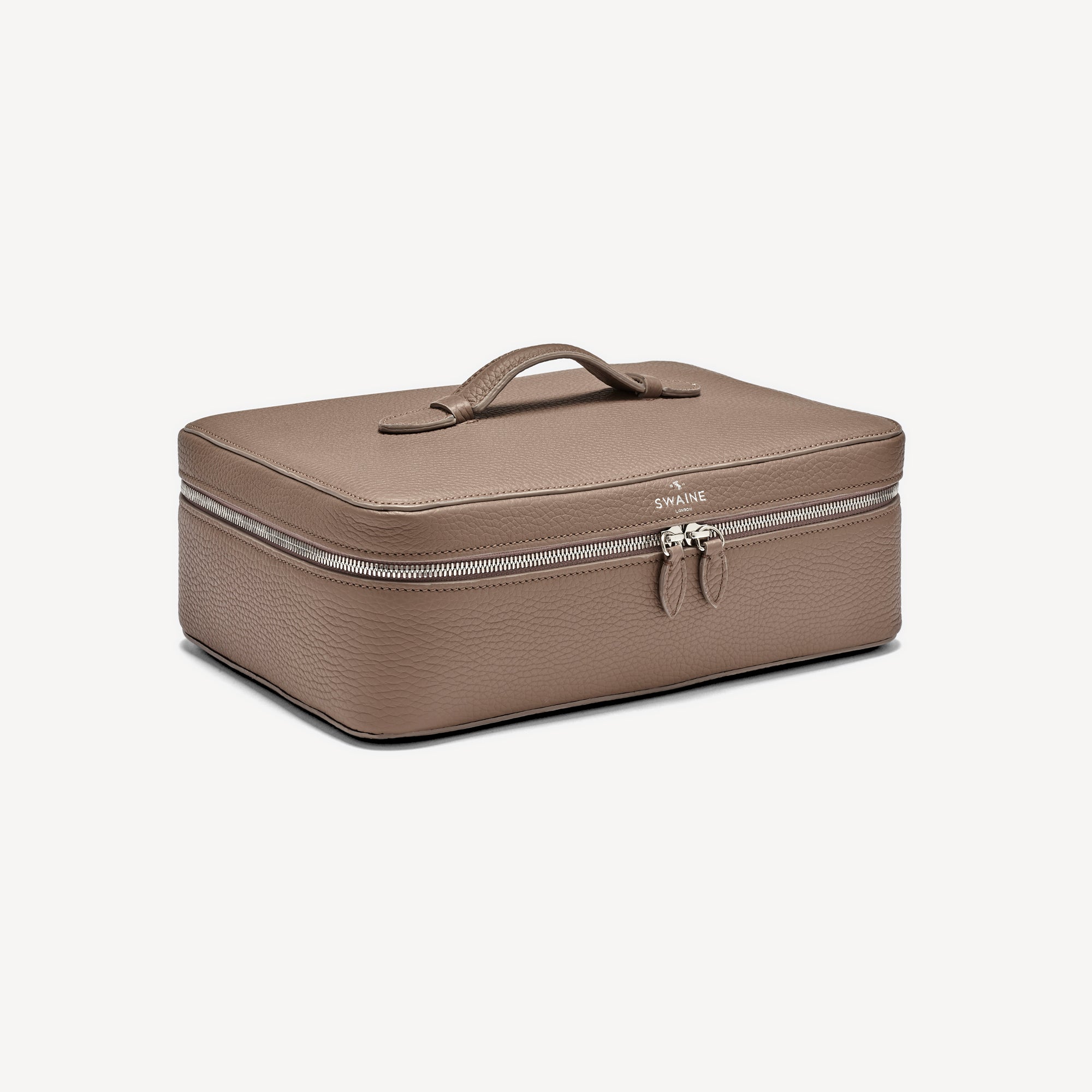 Vanity Case - Large Leather Travel Toiletry Bag