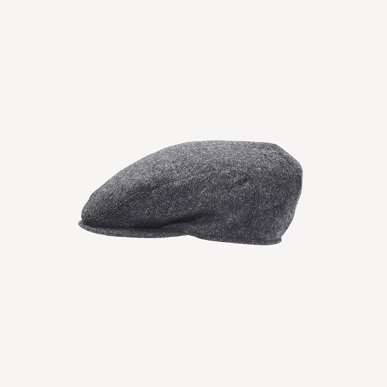 Slim Cap - Anthracite Melange Wool | Swaine London